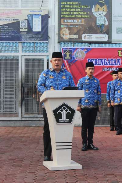 Kalapas Binjai Pimpin Upacara Bendera Peringatan Hari Korps Pegawai